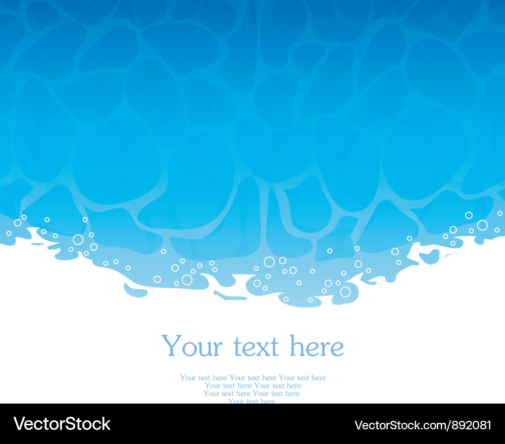 Water pic Royalty Free Vector Image - VectorStock