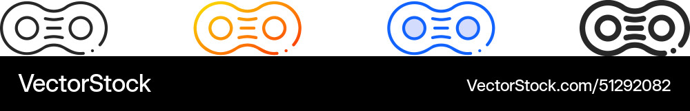 Cell division iconthin linear gradient blue Vector Image