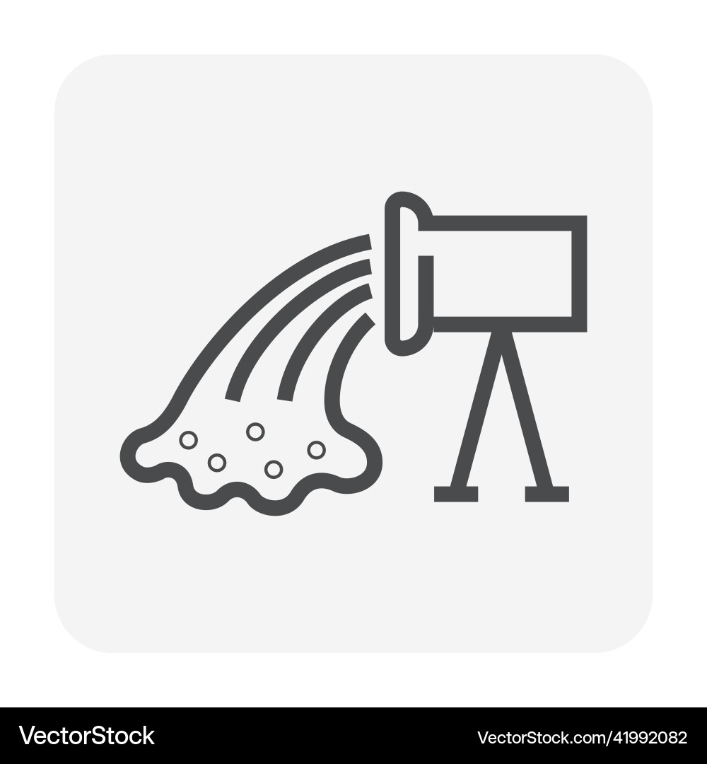 Concrete pouring icon design Royalty Free Vector Image