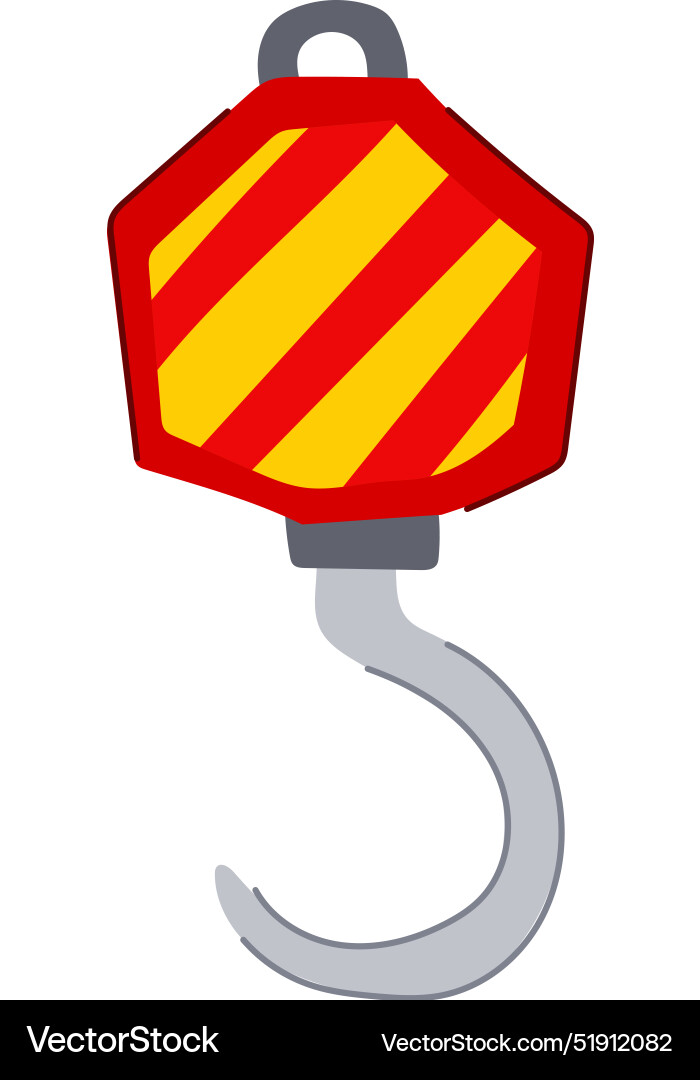 Industry crane hook cartoon Royalty Free Vector Image