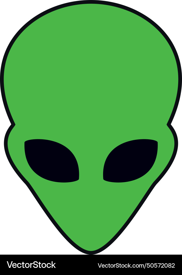 Isolated cute alien avatar Royalty Free Vector Image