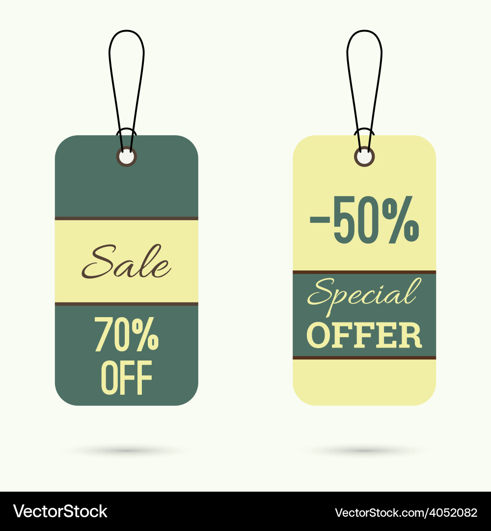 Preis-Tag Lizenzfreies Vektorbild - VectorStock