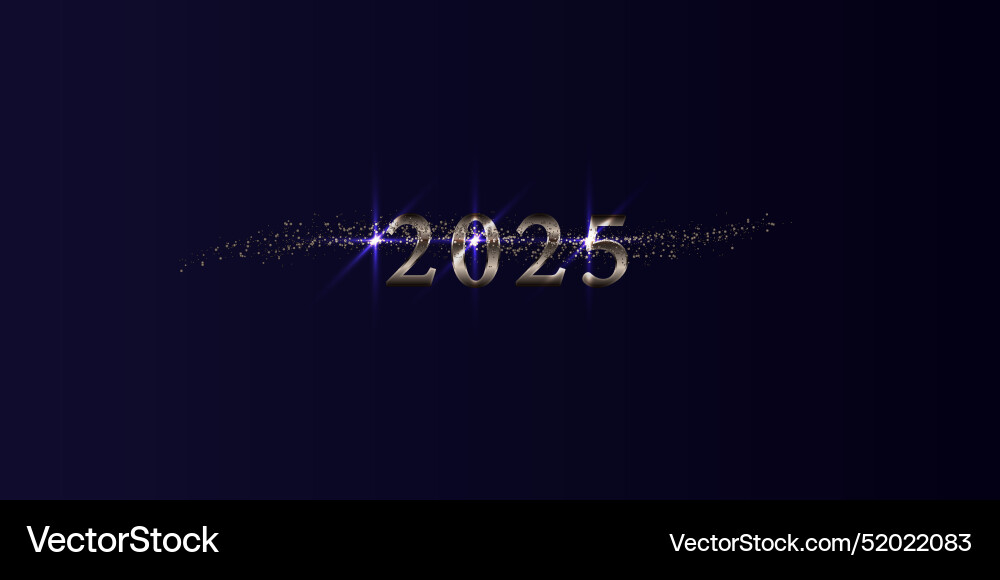 Embracing change celebrating the new year 2025 Vector Image