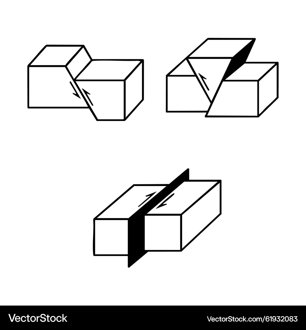Geological Fault Types Diagram – Royalty-Free Vector | VectorStock