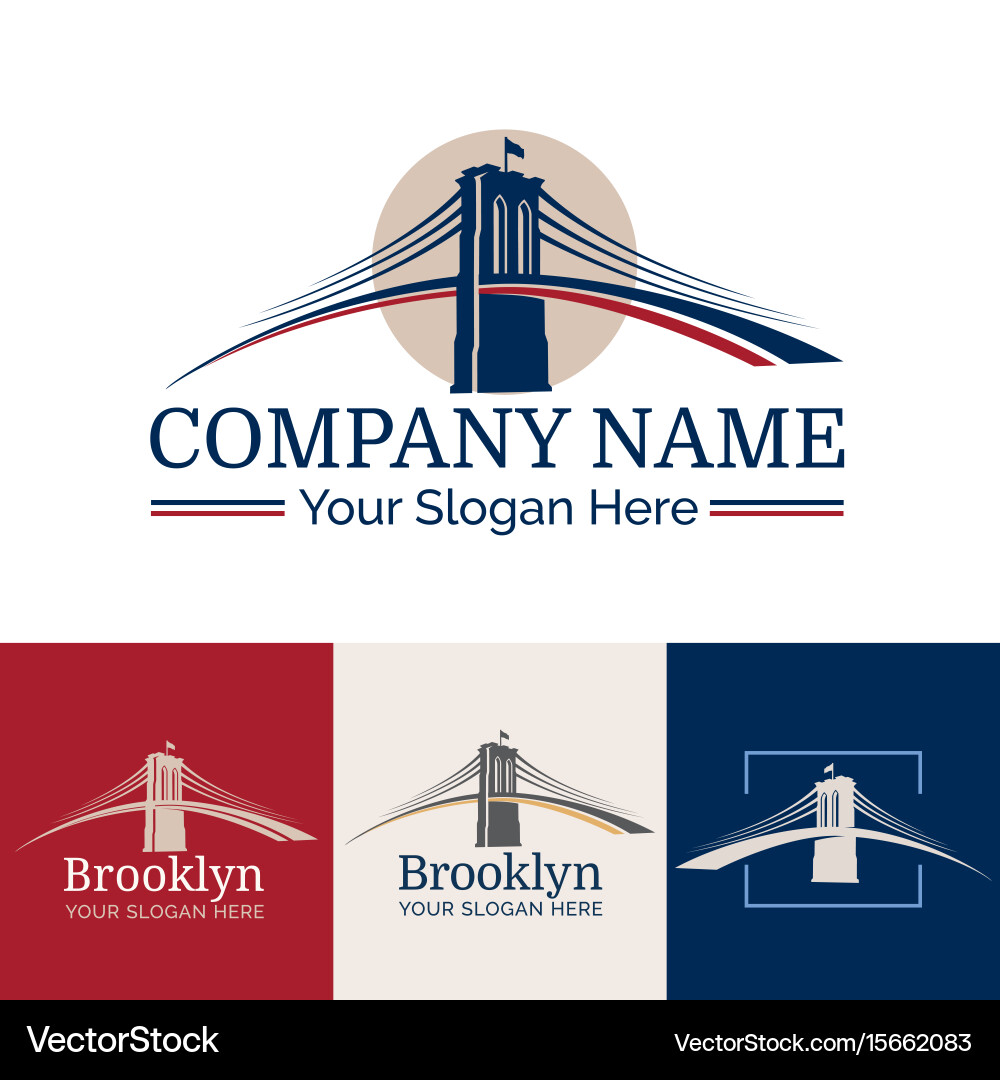 Logo brooklyn Royalty Free Vector Image - VectorStock
