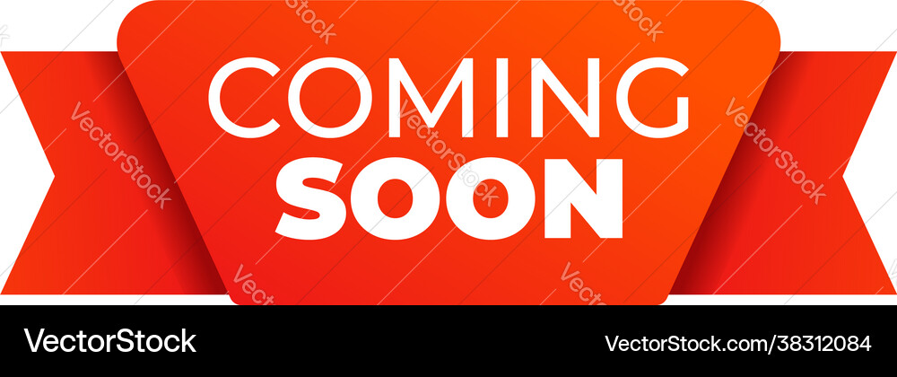 Coming soon sign icon cartoon style Royalty Free Vector