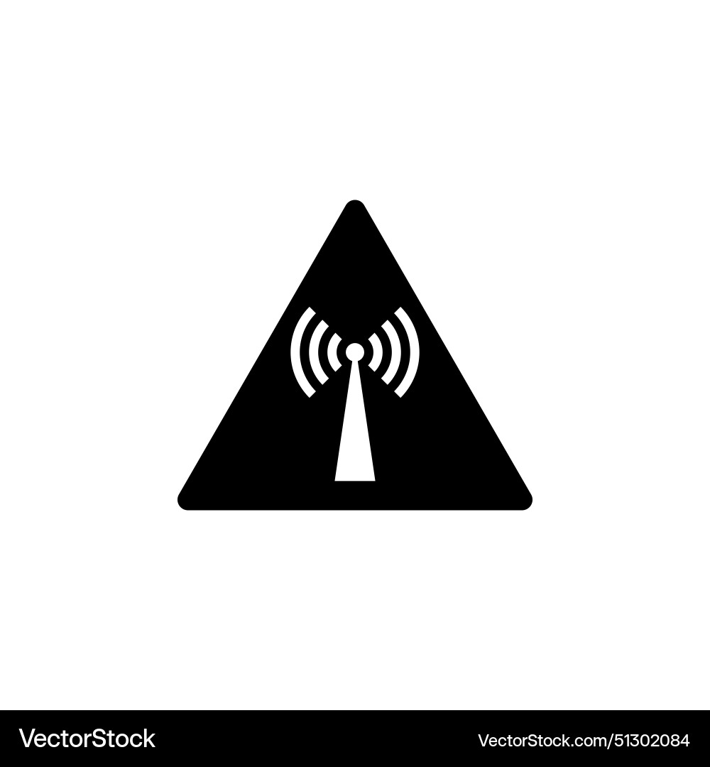 Communication antenna transmitter signal flat icon