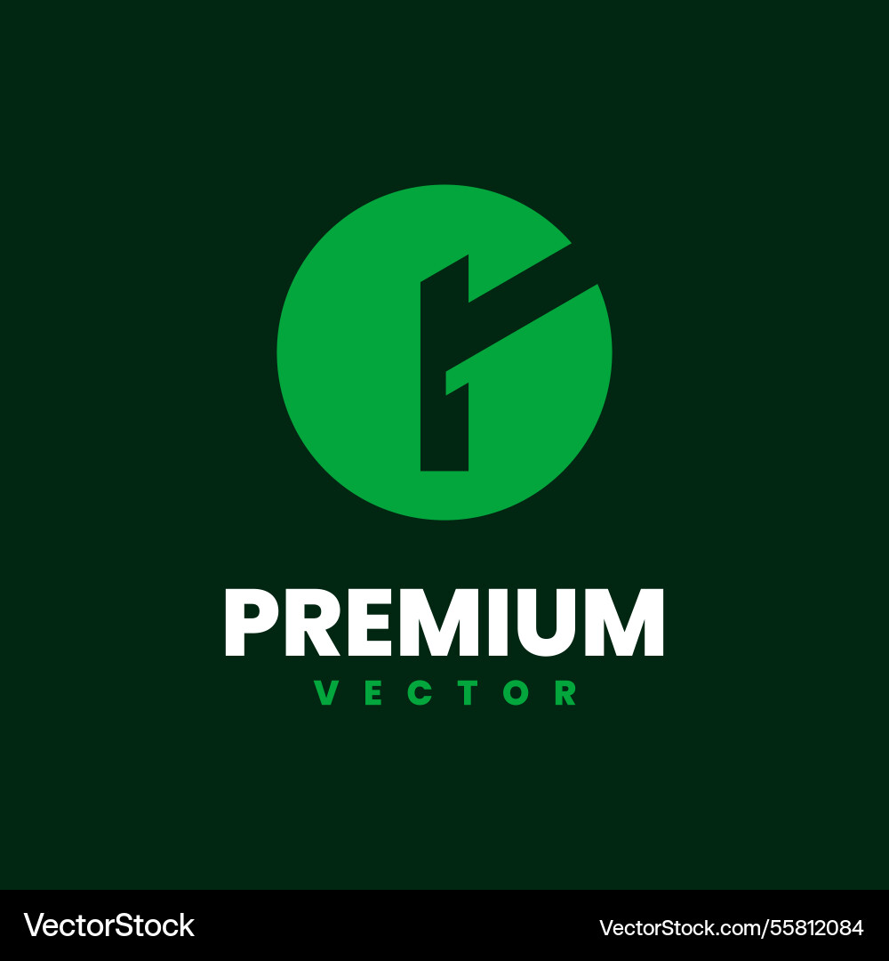 G negative space r logo Royalty Free Vector Image