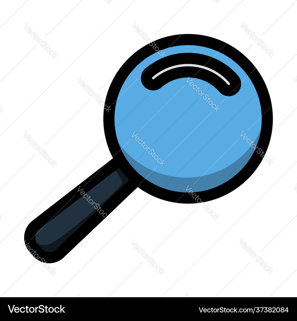 Icon magnifier Royalty Free Vector Image - VectorStock