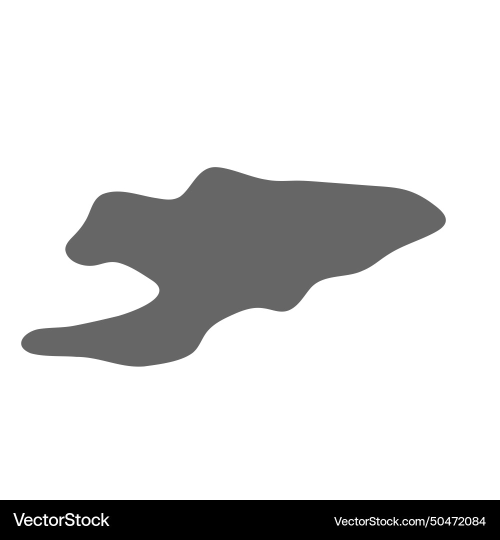 Kyrgyzstan Simplified Smooth Country Map Vector Image