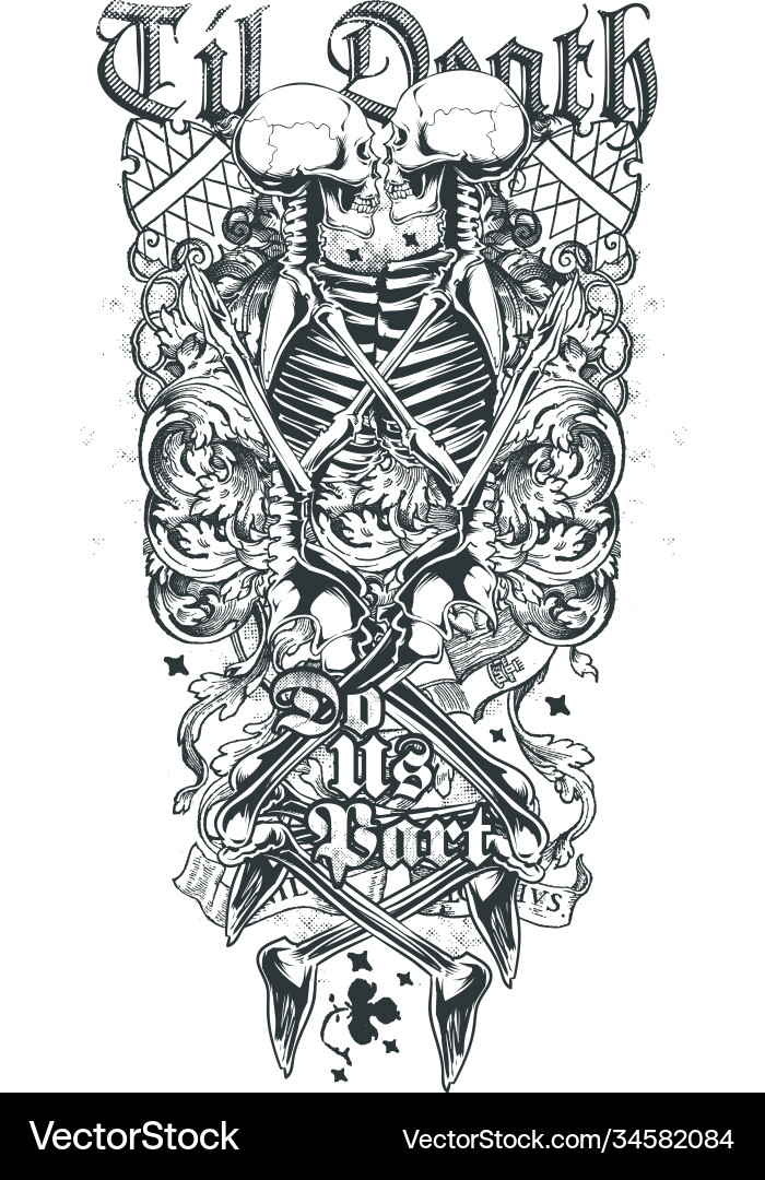 Love until death Royalty Free Vector Image - VectorStock