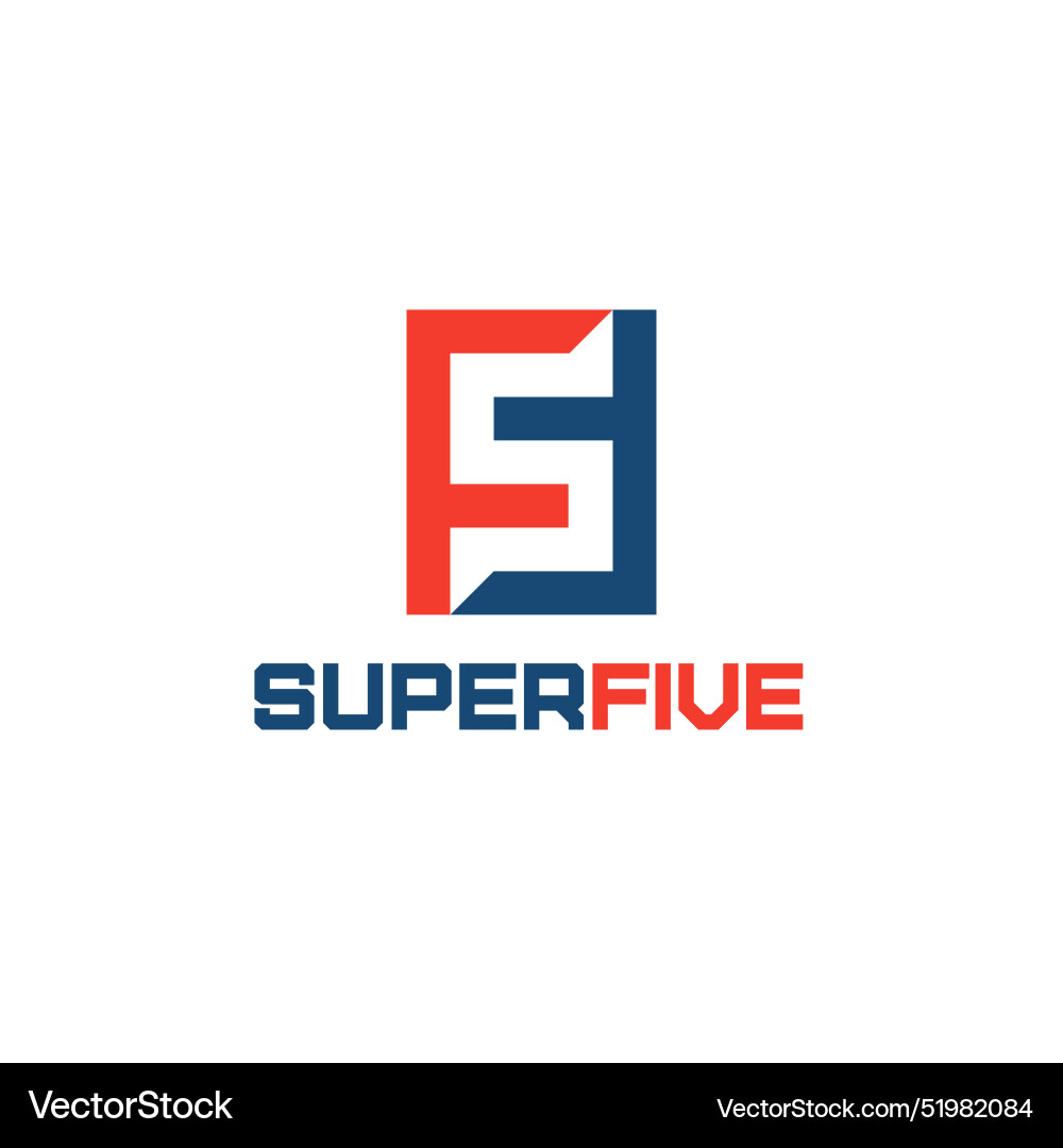 Monogram letters fs Royalty Free Vector Image - VectorStock