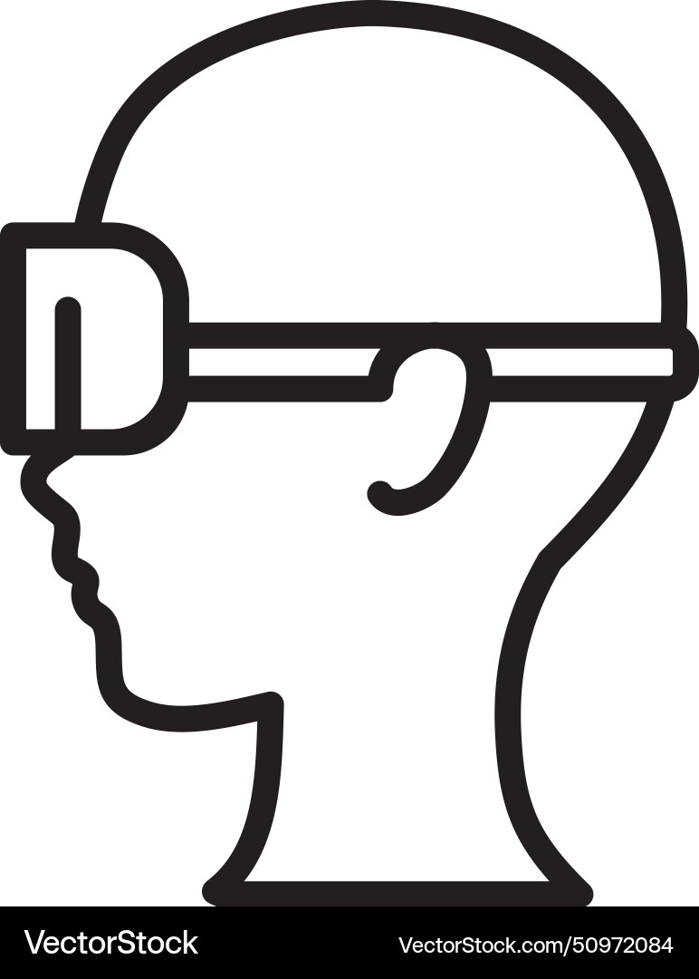 Virtual reality user Royalty Free Vector Image