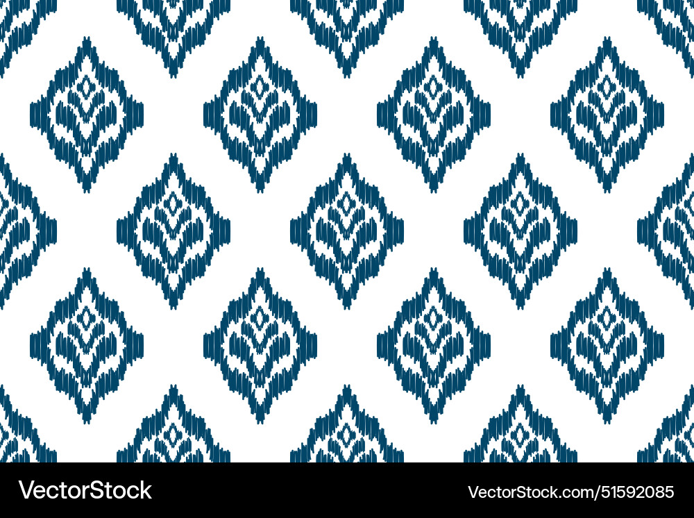 Abstract ethnic ikat art seamless pattern Vector Image