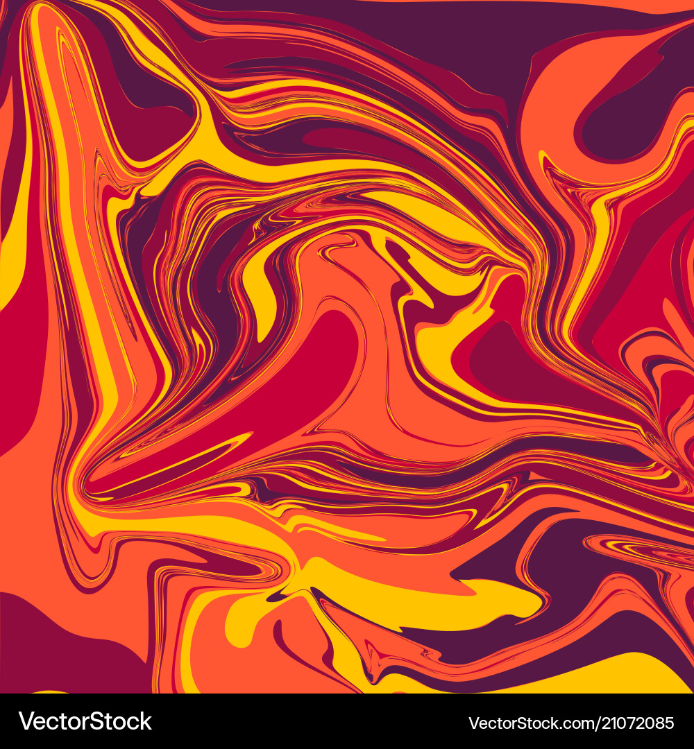 Liquid marble backgrounds in lava tones Royalty Free Vector