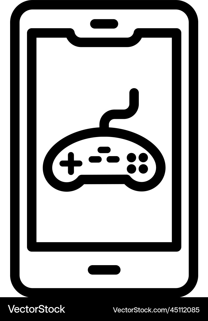 Mobile game icon Royalty Free Vector Image - VectorStock