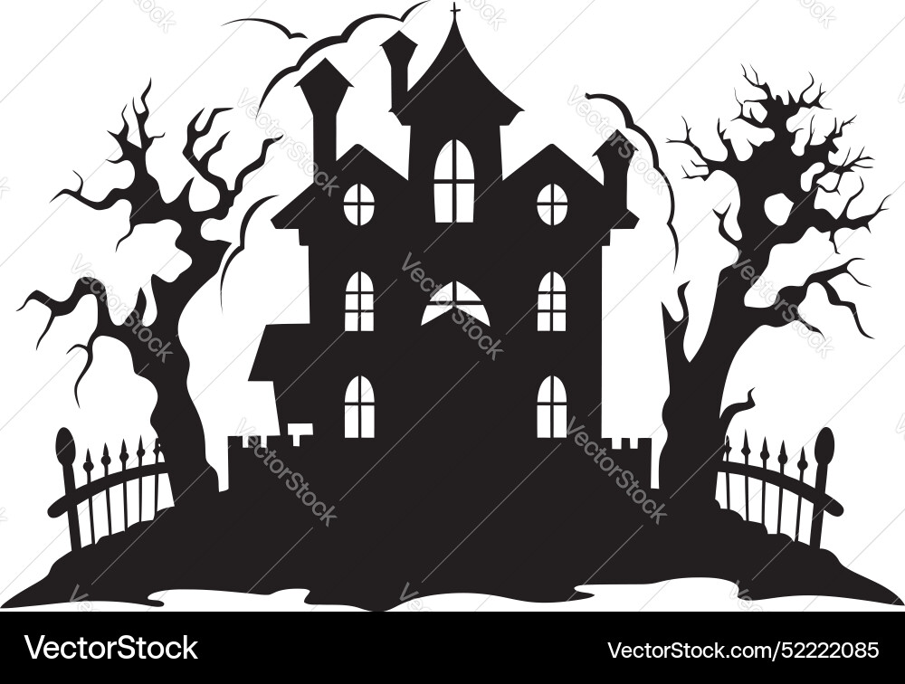 Phantomdwelling spooky symbol spectermanor Vector Image