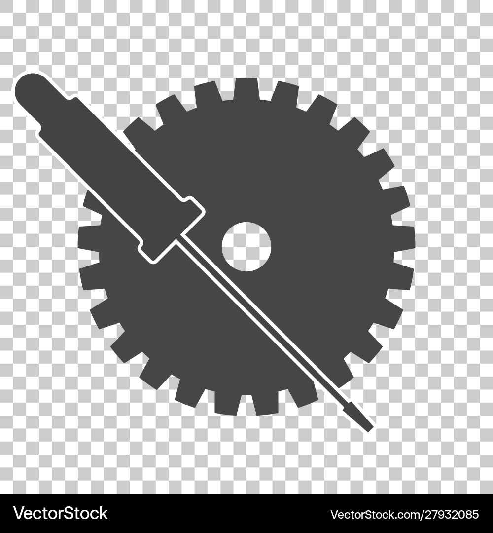 Service tools icon on transparent background Vector Image