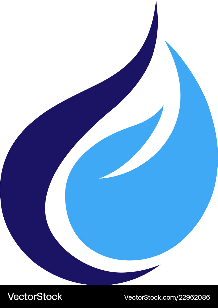 Water logo icon design Royalty Free Vector Image