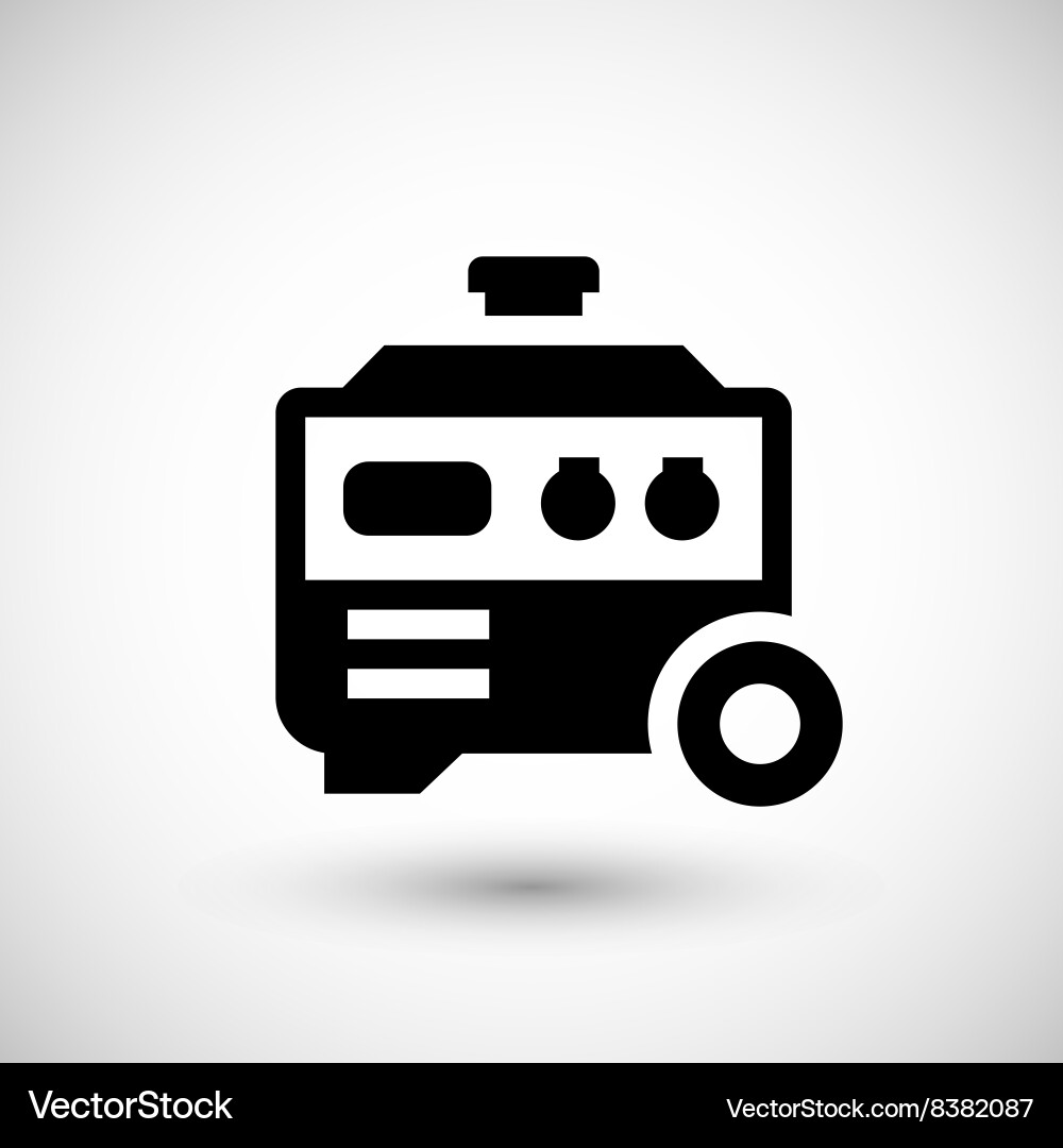Electric generator icon Royalty Free Vector Image
