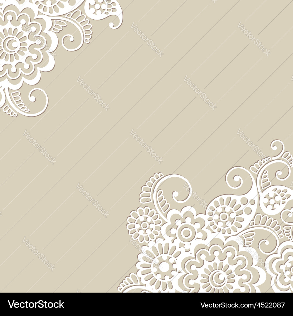 Flower ornament background Royalty Free Vector Image