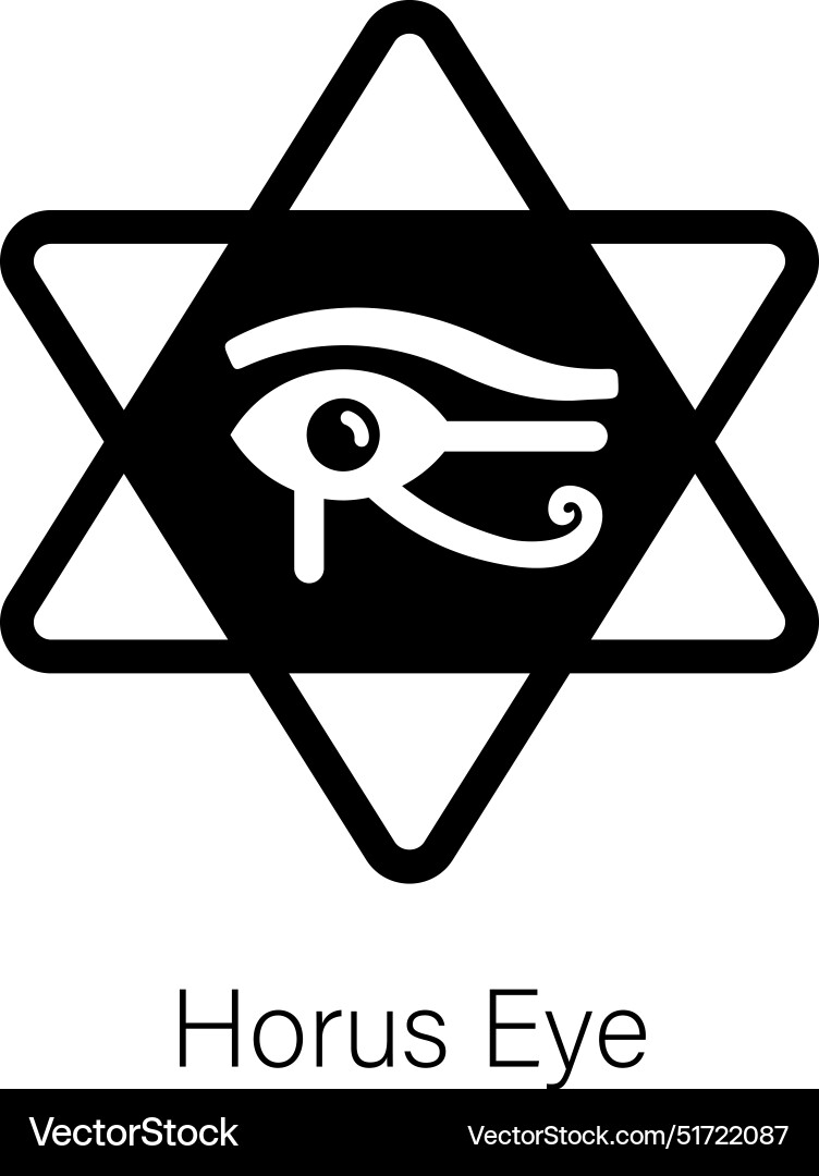 Horus eye Royalty Free Vector Image - VectorStock