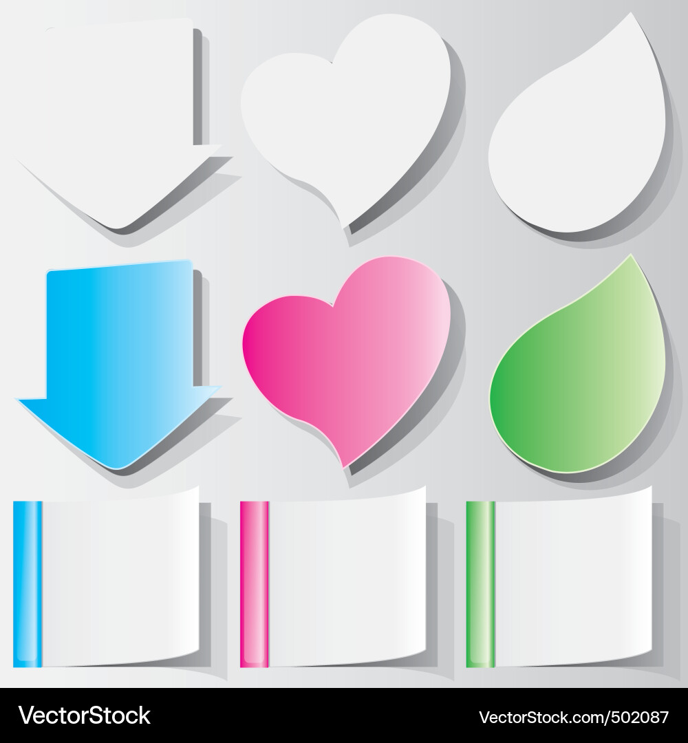 Stickers Royalty Free Vector Image - VectorStock