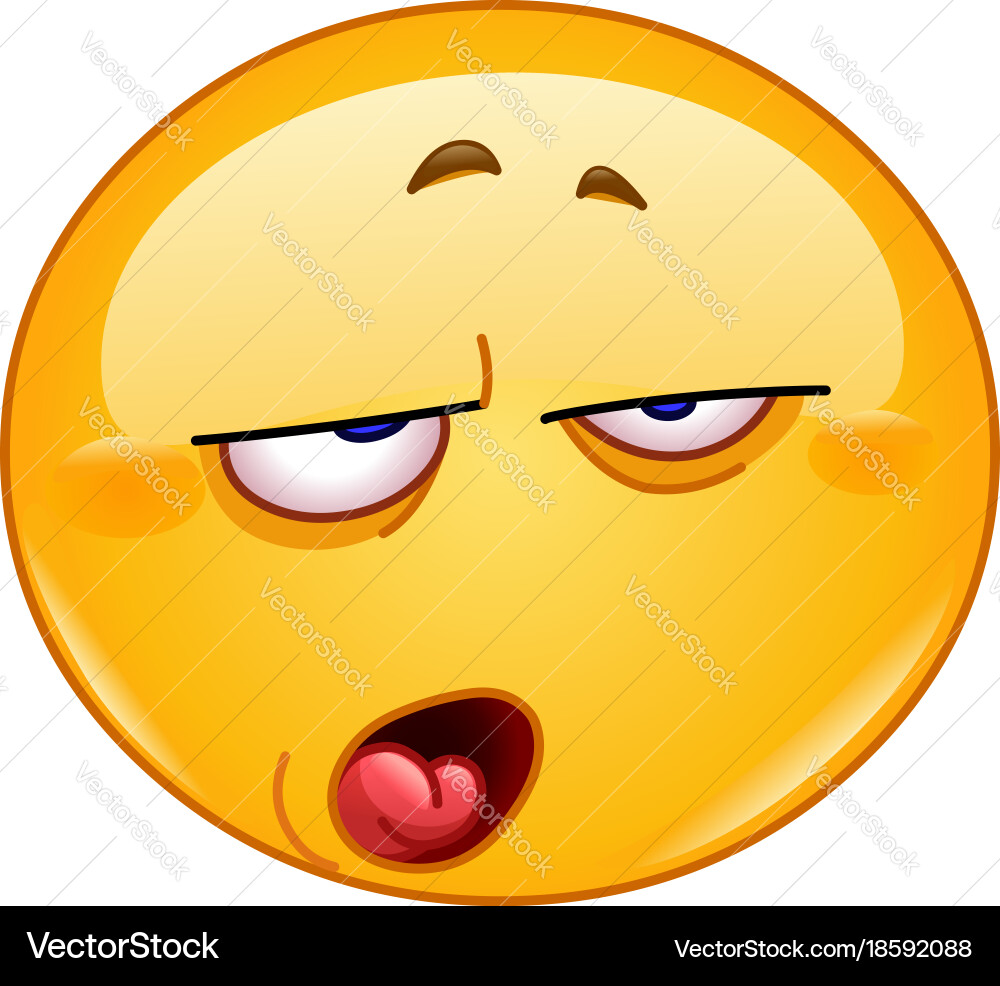 Disgusted Face Emoji Royalty Free Vector Image