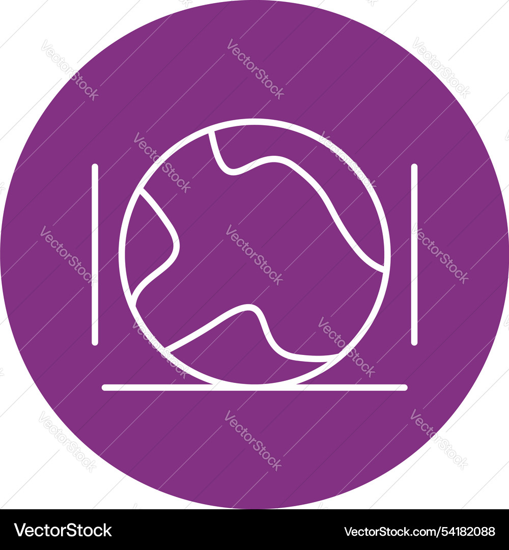 Global line circle icon Royalty Free Vector Image