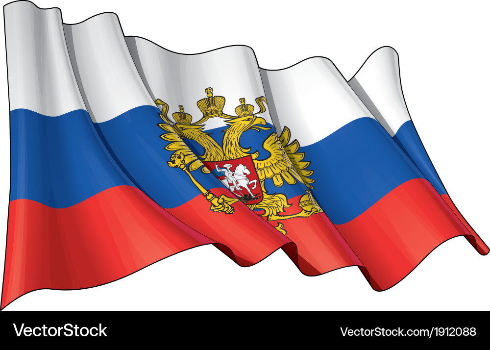 Russia state flag Royalty Free Vector Image - VectorStock