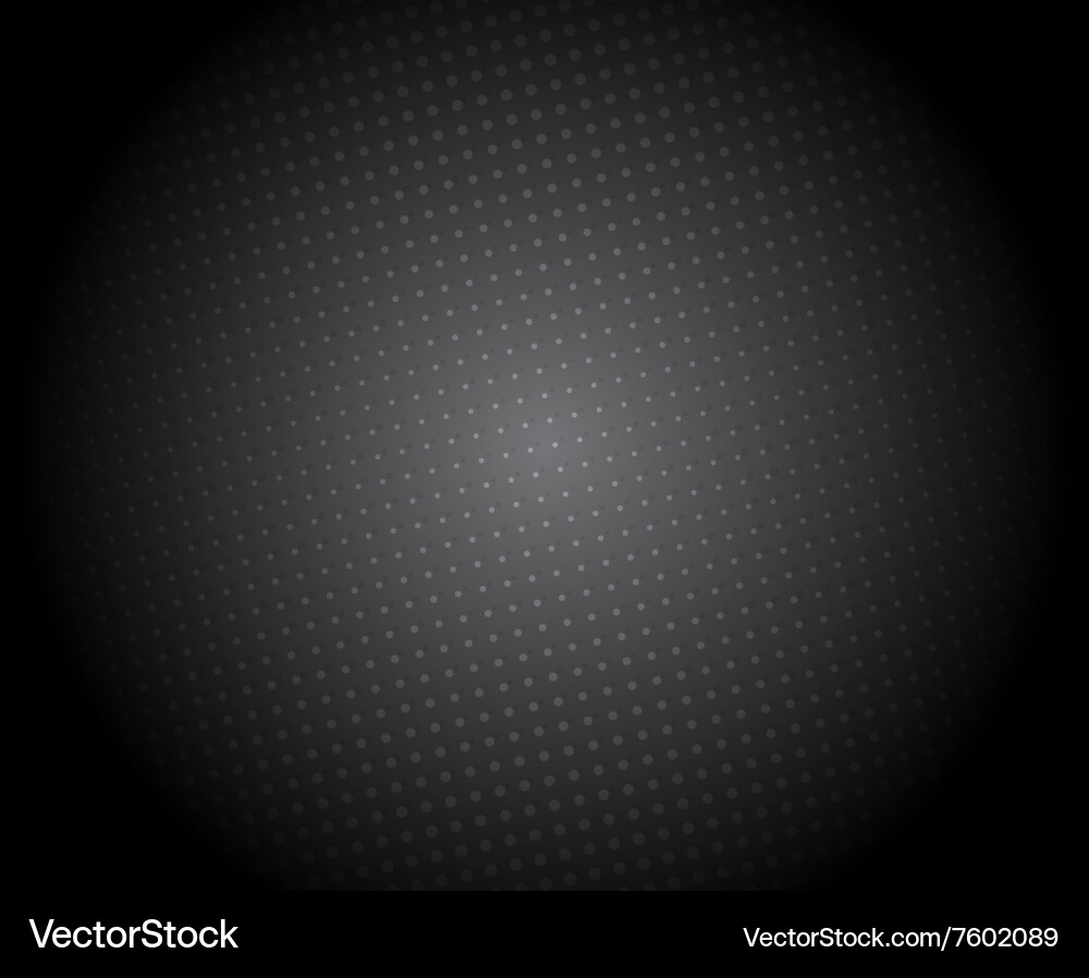 Abstract black background with halftone Royalty Free Vector