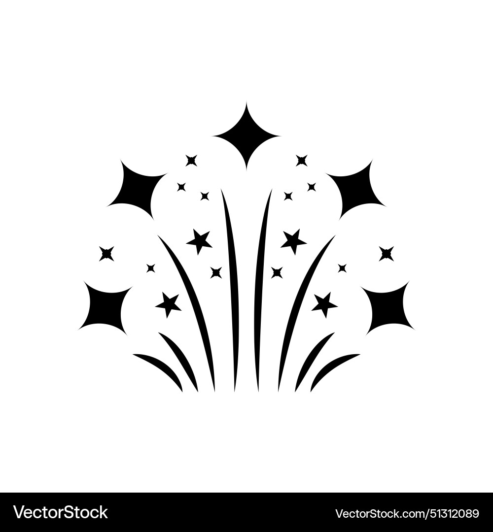 Firework explosion design isolated Royalty Free Vector Image