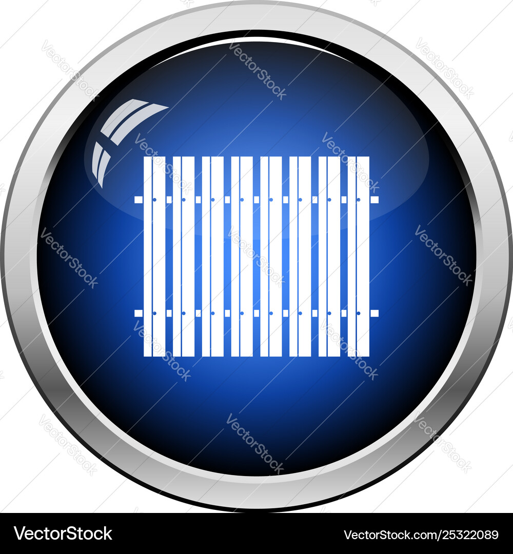 Icon of construction fence Royalty Free Vector Image
