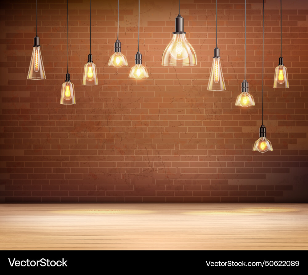 Light bulbs background Royalty Free Vector Image