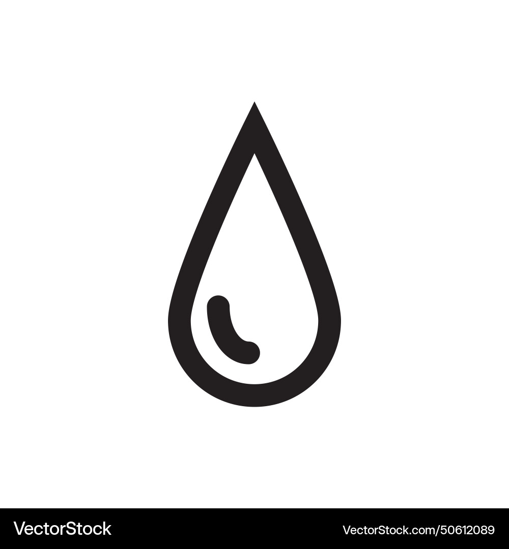Water drop Royalty Free Vector Image - VectorStock