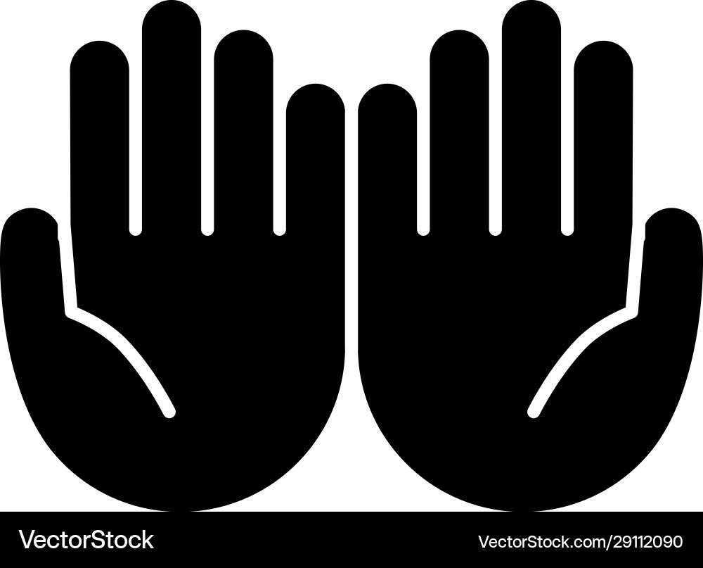 Cupped Hands Symbol Royalty Free Vector Image - VectorStock