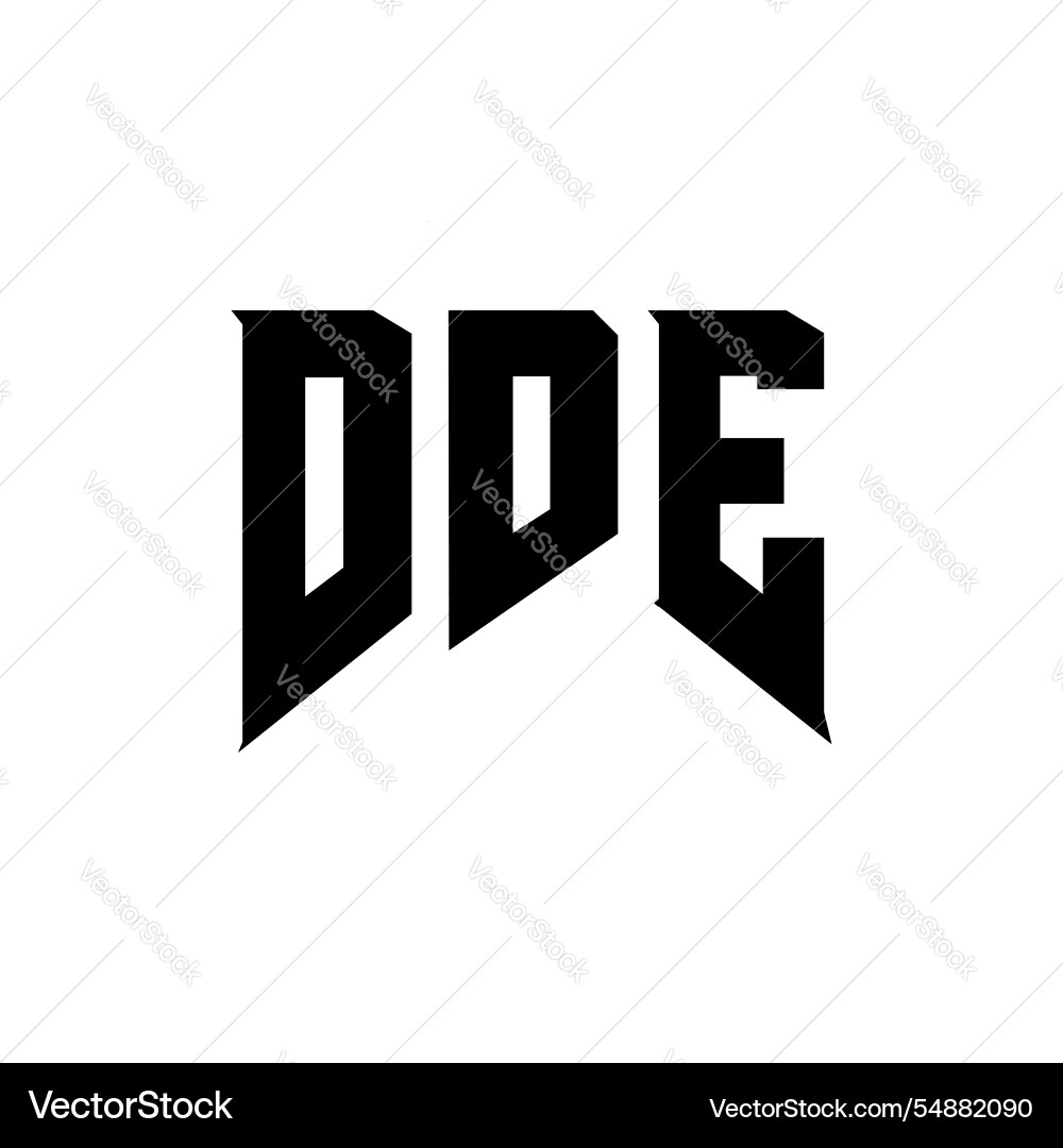 Dde letter logo design for technology company Vector Image