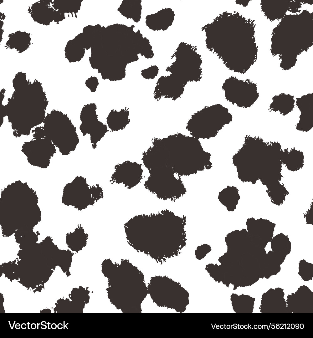 Seamless animal pattern cowhide texture Royalty Free Vector