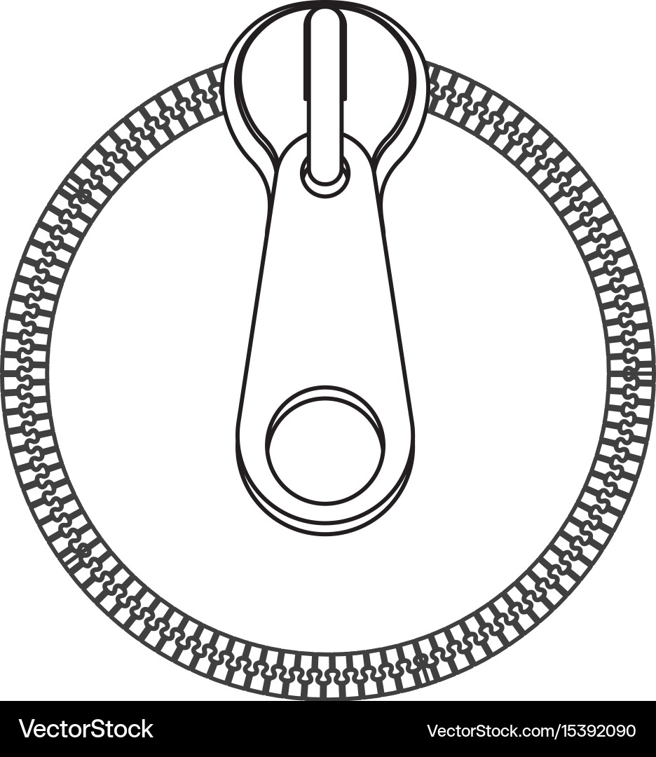 Zipper Symbol Lizenzfreies Vektorbild - VectorStock