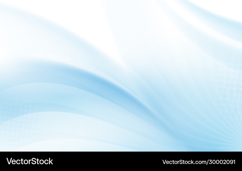 Abstract Blue Wavy Background Royalty Free Vector Image