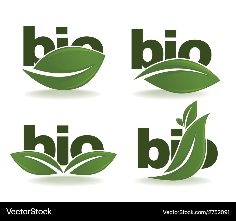 Bio symbols Royalty Free Vector Image - VectorStock