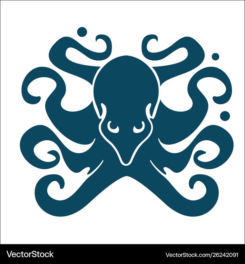 Cute Octopus Character Royalty Free Vector Image