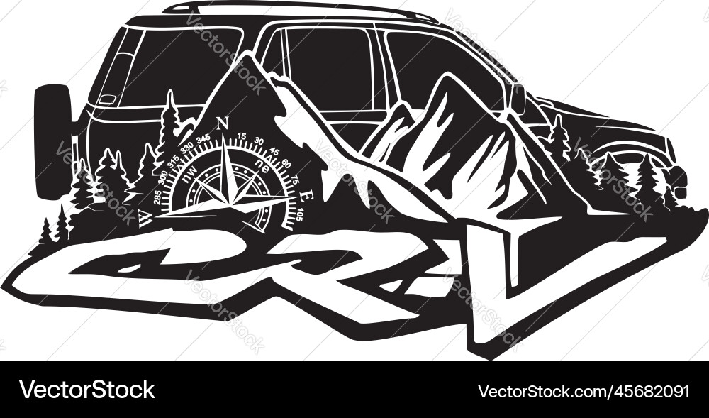 Honda CR-V 1st Generation Royalty Free Vector Image