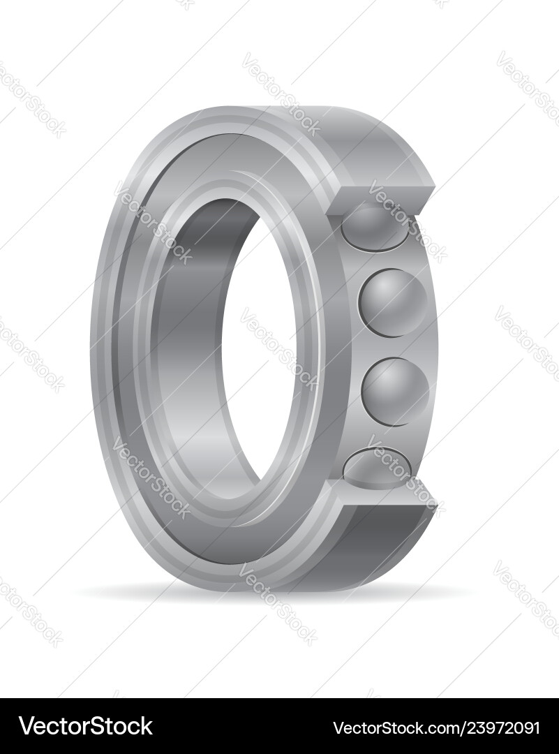 Metal ball bearing Royalty Free Vector Image - VectorStock