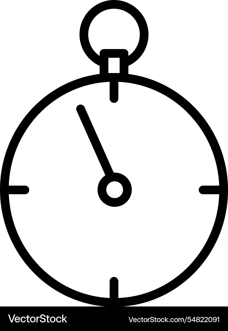 Stopwatch clock icon Royalty Free Vector Image