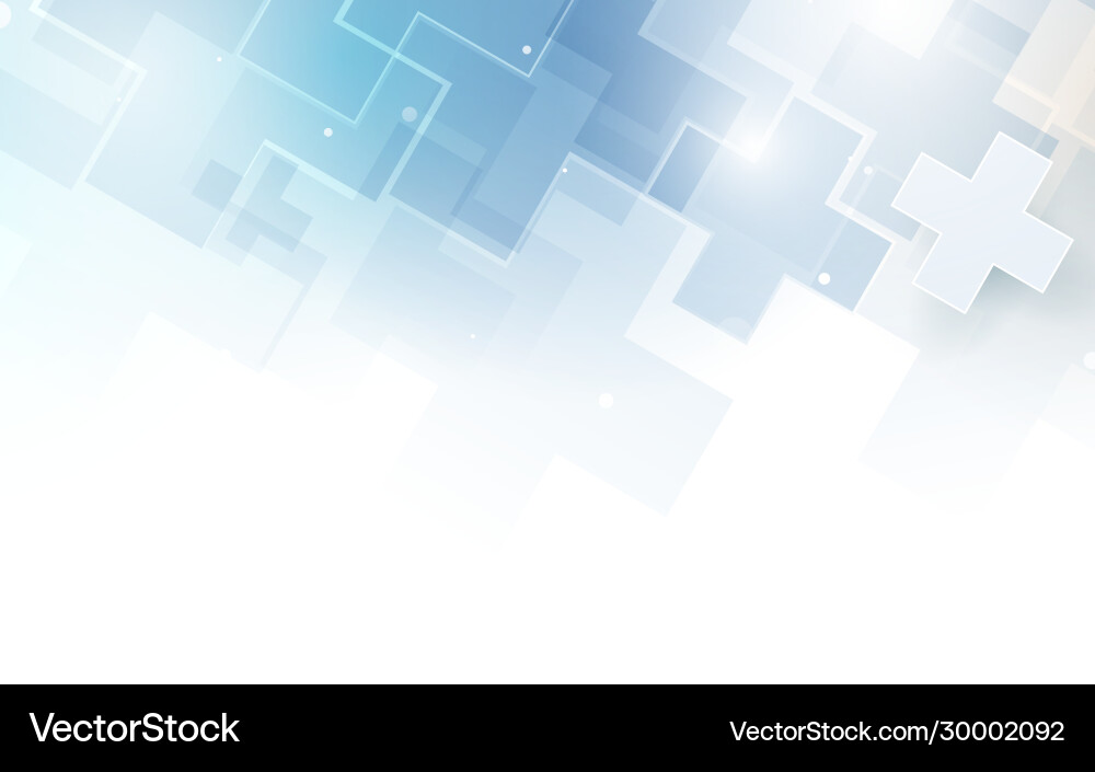 Abstract medical cross shape medicine background Vector Image