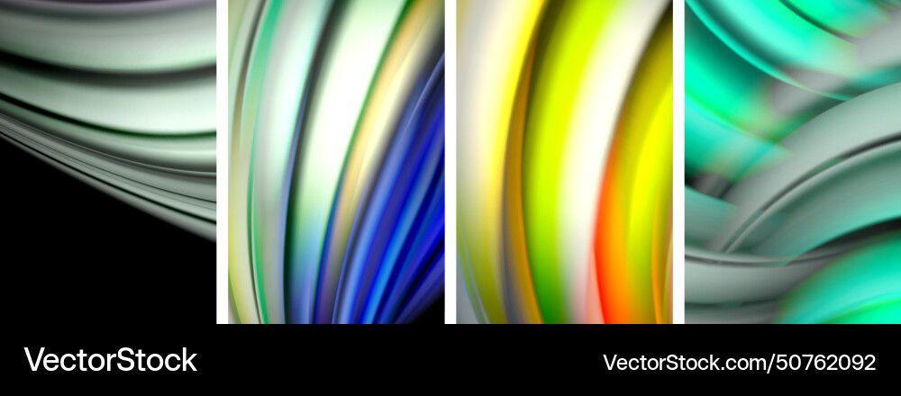 Blurred color line backgrounds Royalty Free Vector Image