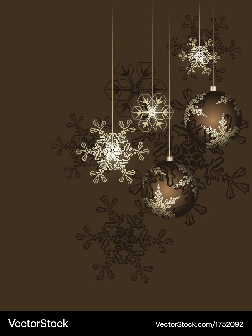 Christmas decoration with stars Royalty Free Vector Image