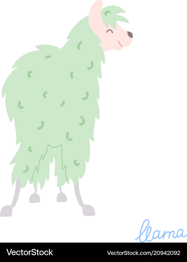 Llama Royalty Free Vector Image - VectorStock