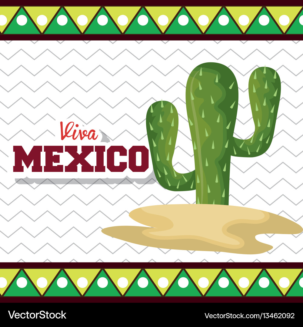 Viva mexico poster icon Royalty Free Vector Image